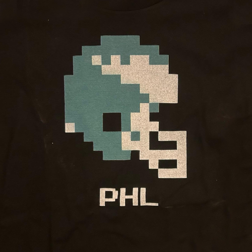 "8-Bit Philadelphia Football Helmet" T-Shirt